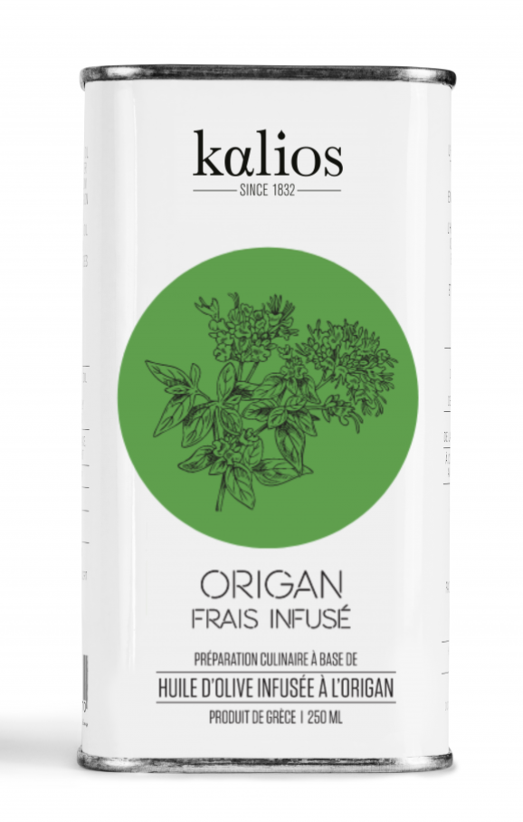 Kalios Oregano infused olive oil Tin 250ml | Arrowine & Cheese